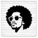 Afro Man Face. Svg Png Eps Dxf Cut Files. - Etsy