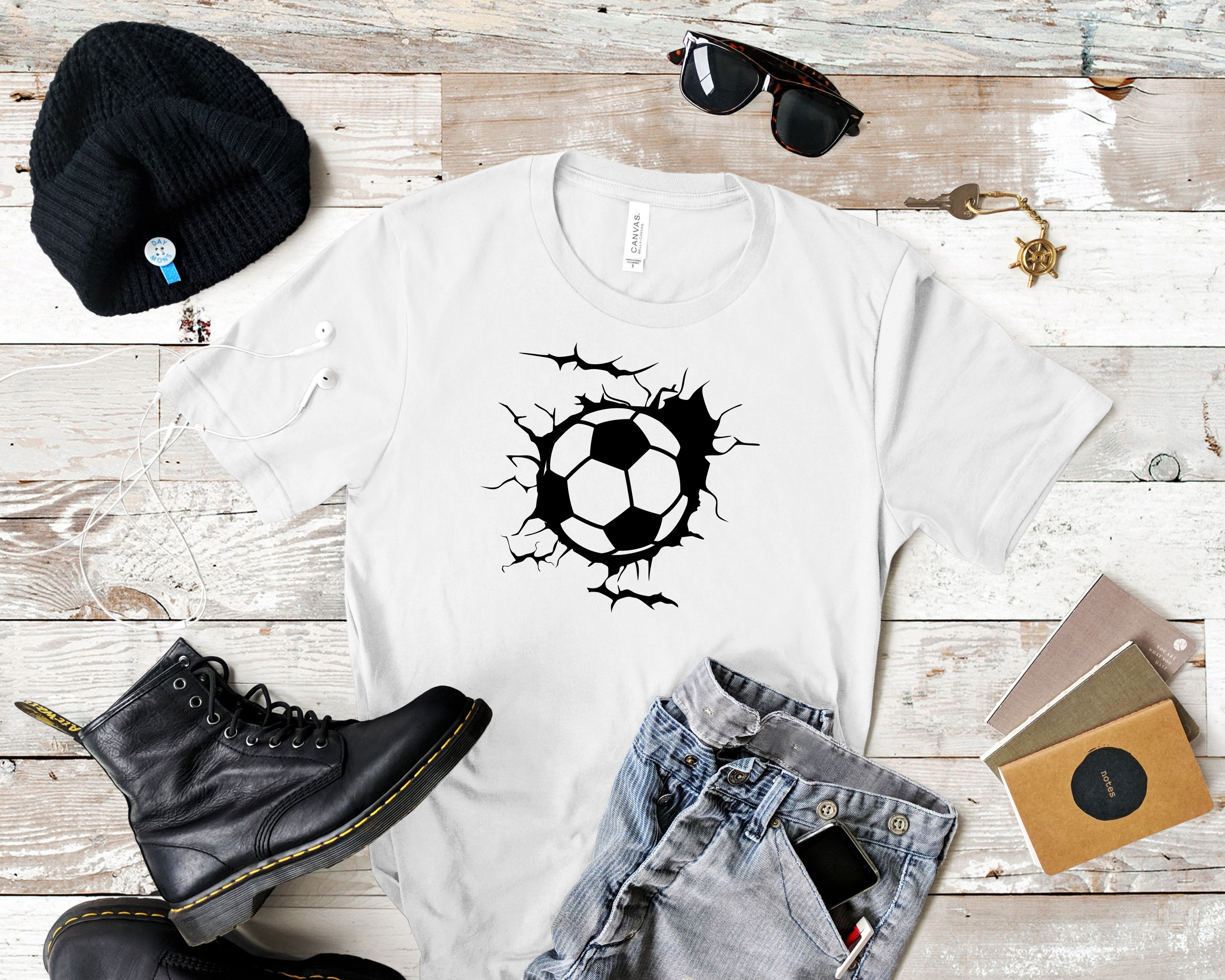 Soccer Ball Cracked Wall. Svg Png Eps Dxf Cut Files. - Etsy