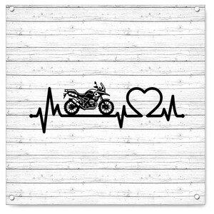 Touring Motorcycle Heartbeat. Svg Png Eps Dxf Cut Files. - Etsy