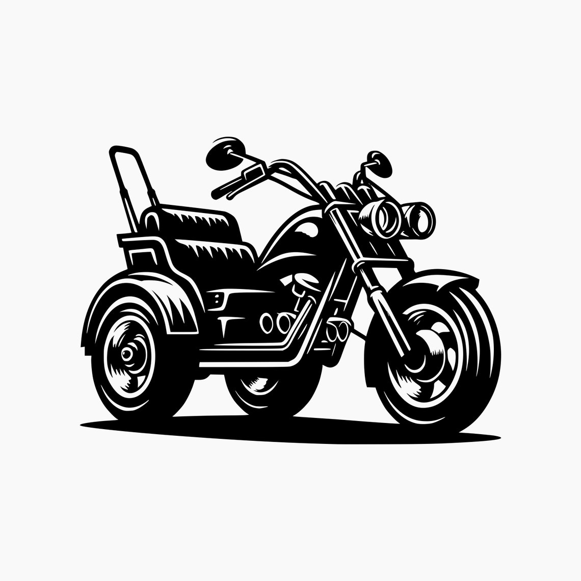 Trike Motorcycle. 4 Svg Bundle. Svg Png Eps Dxf Cut Files. - Etsy