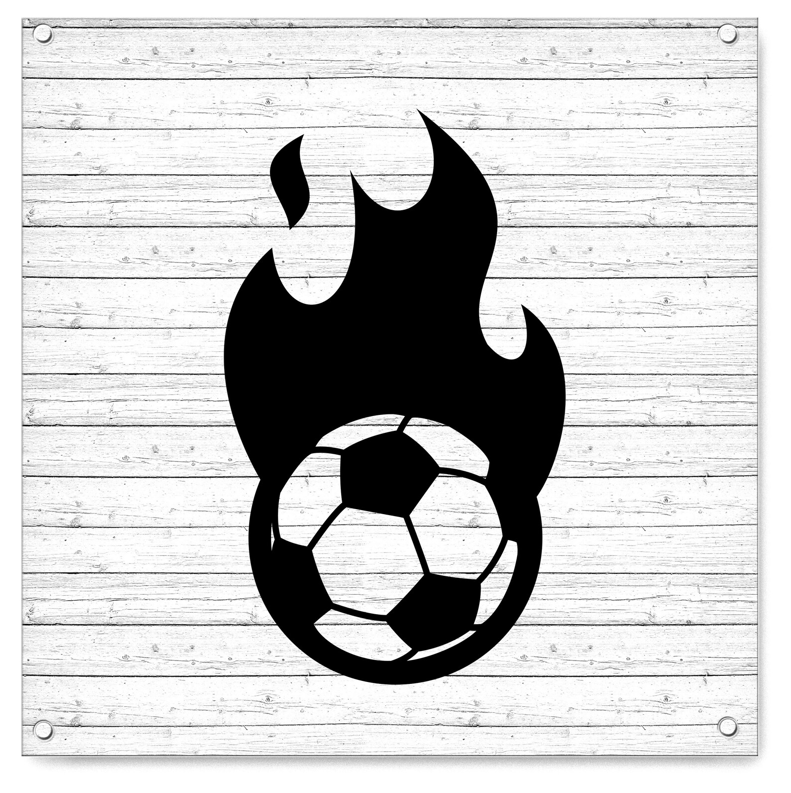 Balón de fútbol en llamas. Svg Png Eps Dxf Cut archivos. - Etsy España