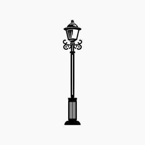 Lamp Post. Svg Png Eps Dxf Cut Files. - Etsy