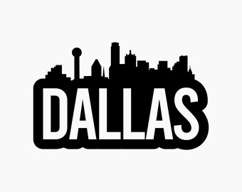 Dallas Skyline, Dallas Svg, Dallas Png, Dallas Svg File, Dallas Cut ...