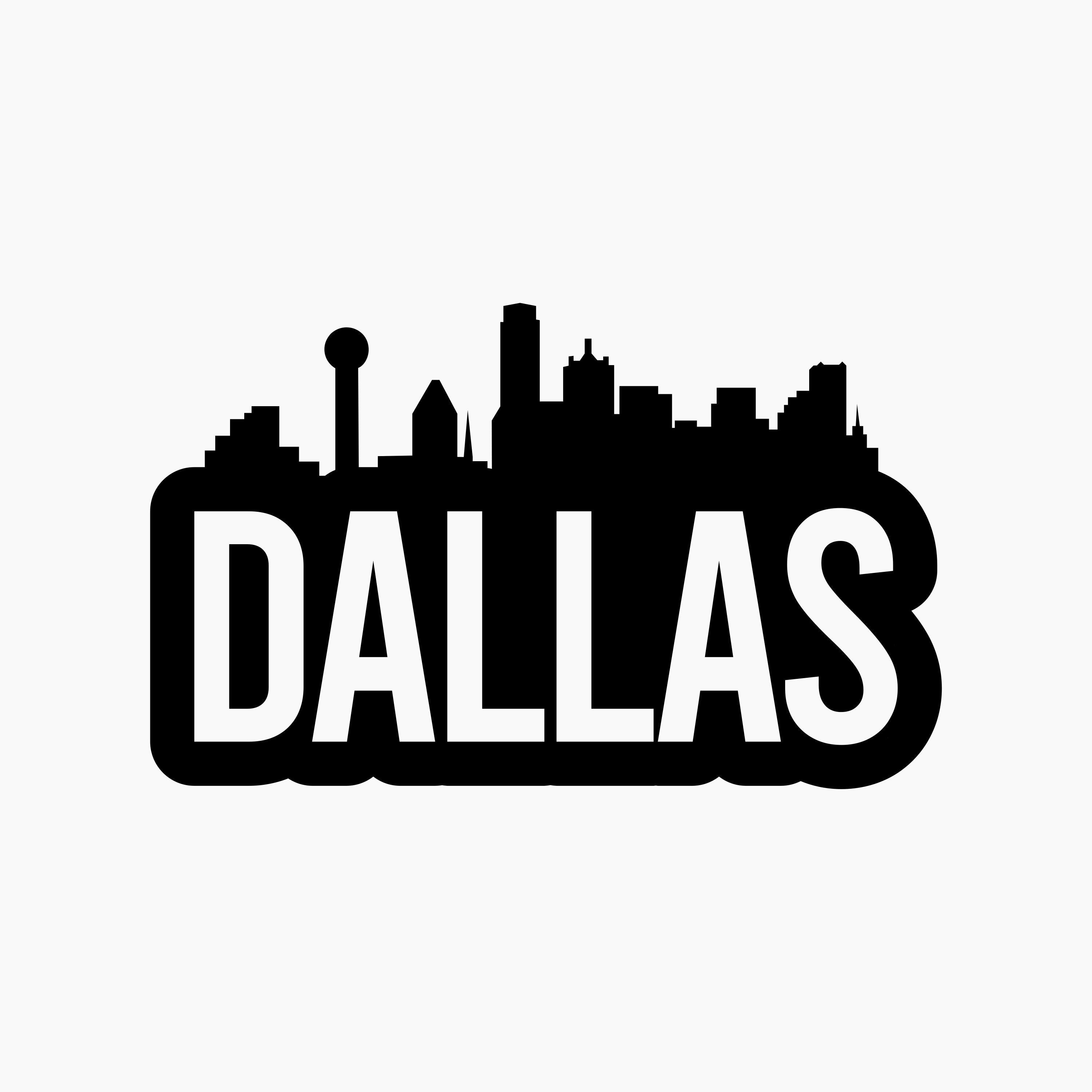 Dallas Bold Skyline. Svg Png Eps Dxf Cut Files. - Etsy