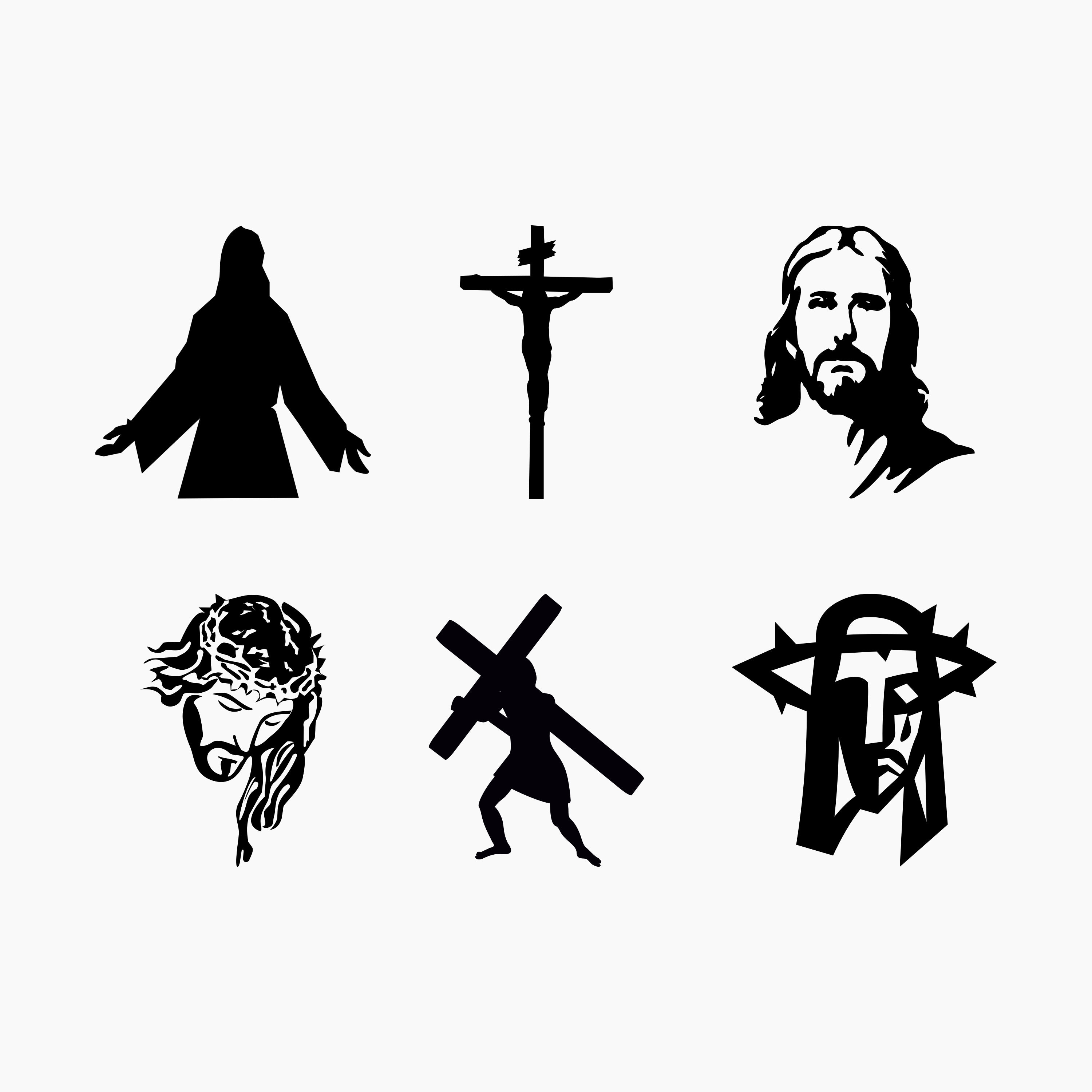 Jesus. Svg Png Eps Dxf Cut Files. - Etsy
