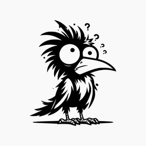 Frazzled Crow. 4 Svg Bundle. Svg Png Eps Dxf Cut Files. - Etsy