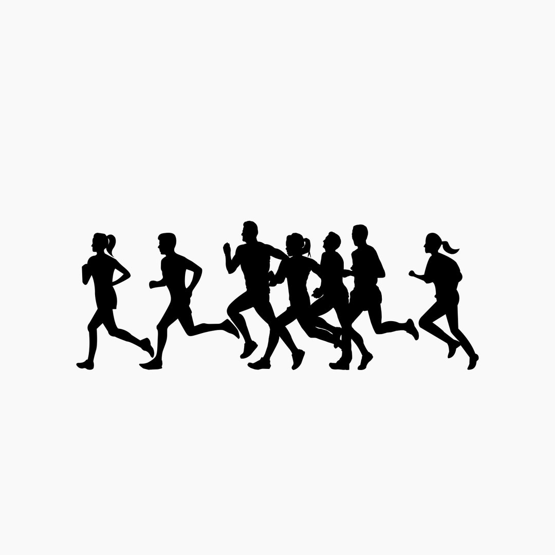 People Running. Svg Png Eps Dxf Cut Files. - Etsy