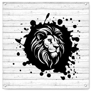 Lion Head Splat Ink. Svg Png Eps Dxf Cut Files. - Etsy