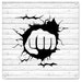 Fist Cracked Wall. Svg Png Eps Dxf Cut Files. - Etsy