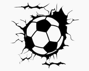 Soccer Ball Splat Ink. Svg Png Eps Dxf Cut Files. | Etsy