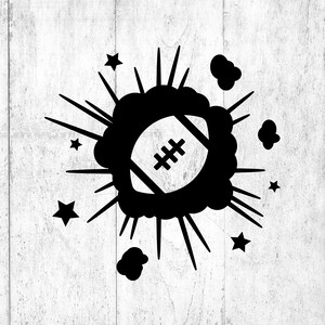 Exploding American Football Ball. Svg Png Eps Dxf Cut Files. - Etsy
