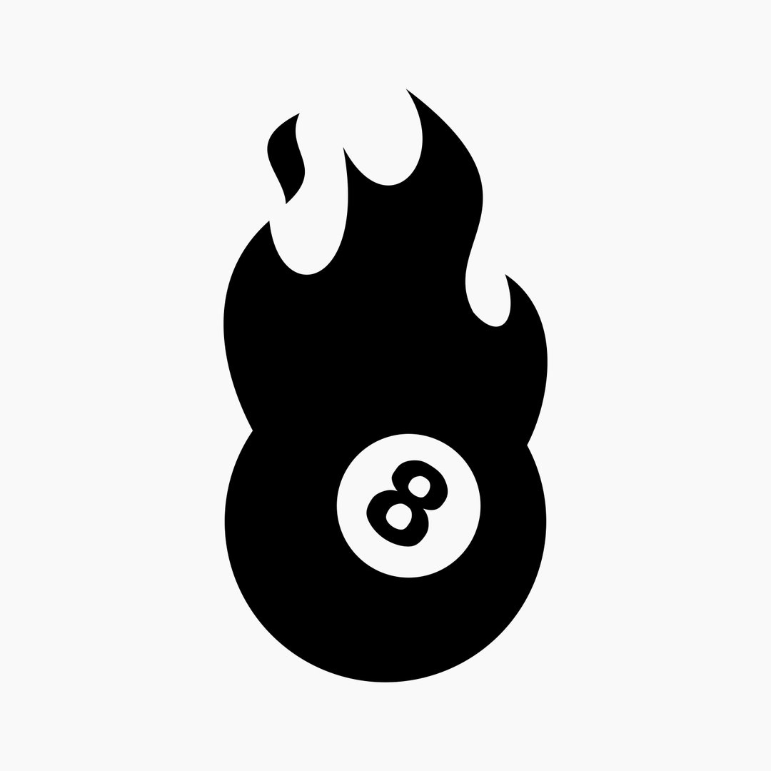 Flaming Billiard 8 Ball - Etsy