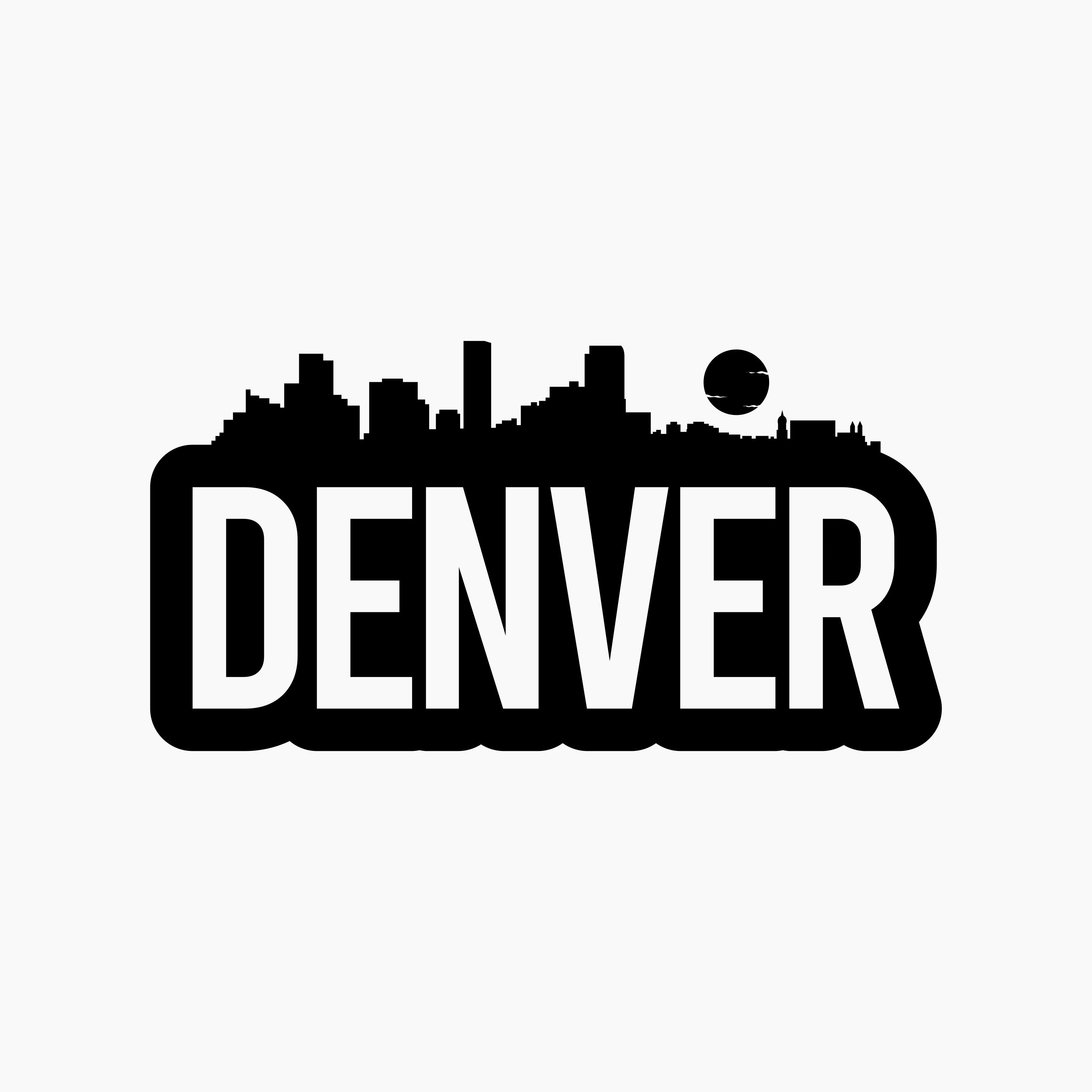 Denver Bold Skyline. Svg Png Eps Dxf Cut Files. - Etsy
