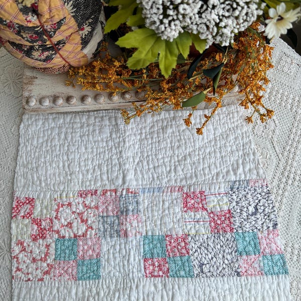Upcycled Old Quilt - Etsy