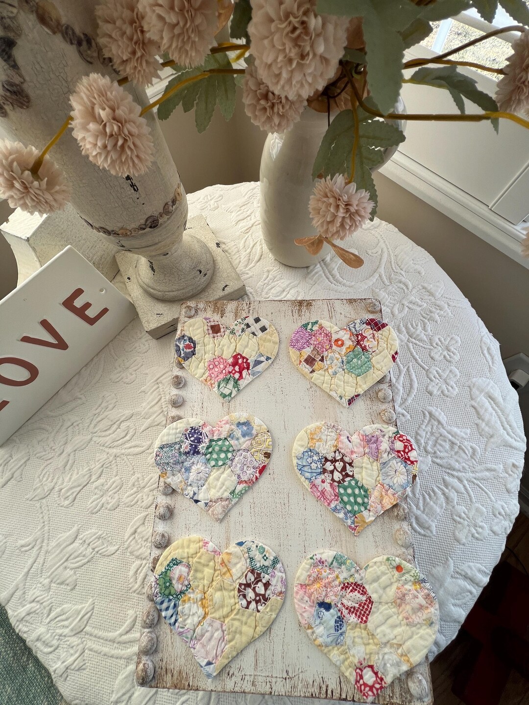 Heart Appliques, Set of 6 Cutter Quilt Patchwork Die Cuts ...