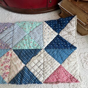 Vintage Cutter Quilt Piece for Repurposing a Handmade Patchwork Scrap ...