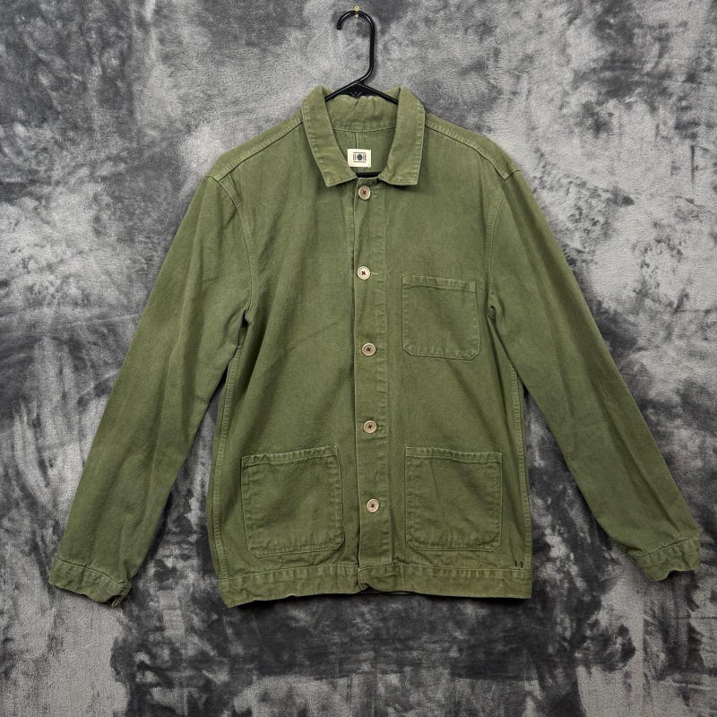 Olive Chore Jacket Men - Etsy