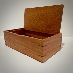 Handcrafted Cherry & Spanish Cedar Keepsake Box - Jewelry Box - Wood ...