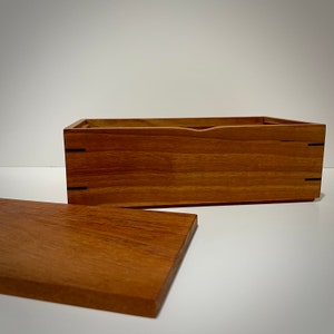 Handcrafted Cherry & Spanish Cedar Keepsake Box - Jewelry Box - Wood ...