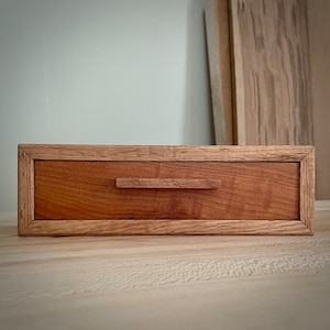 Handcrafted Oak and Cherry Wood Drawer - Jewelry Box - MADE TO ORDER - Etsy