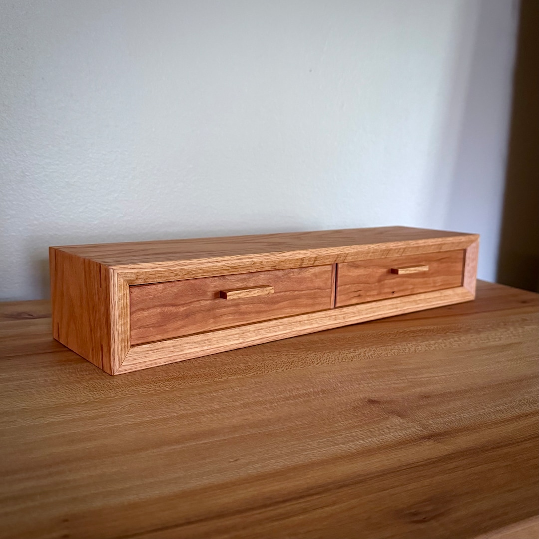 Handcrafted Oak and Cherry Wood Drawer - Jewelry Box - MADE TO ORDER - Etsy