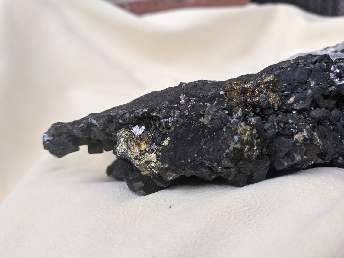 Magnificent Magnetite Specimen With Gold and Pyrite: ON SALE - Etsy UK