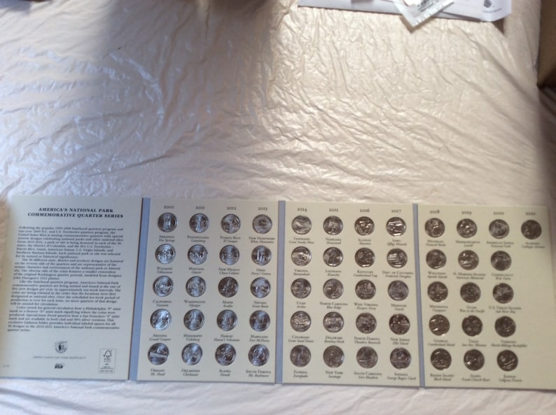 America the Beautiful Quarters - Complete Set - All 56 Coins in ...