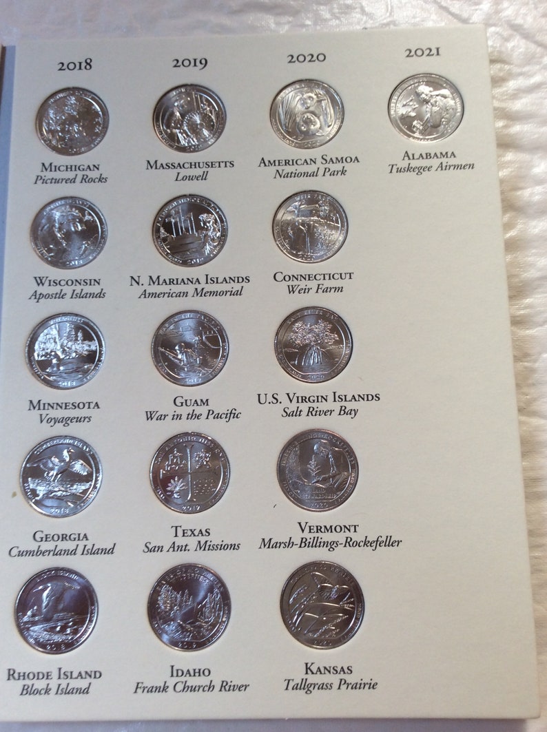 America the Beautiful Quarters - Complete Set - All 56 Coins in ...