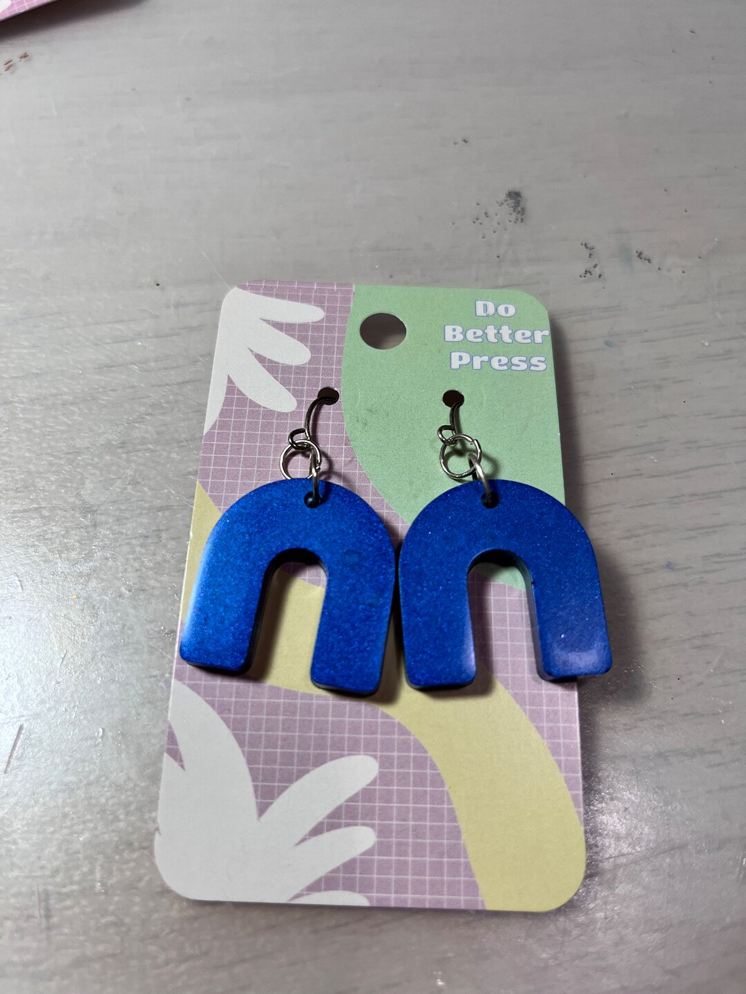 Small Arch | Minimalist | Squiggly Royal Blue - Etsy