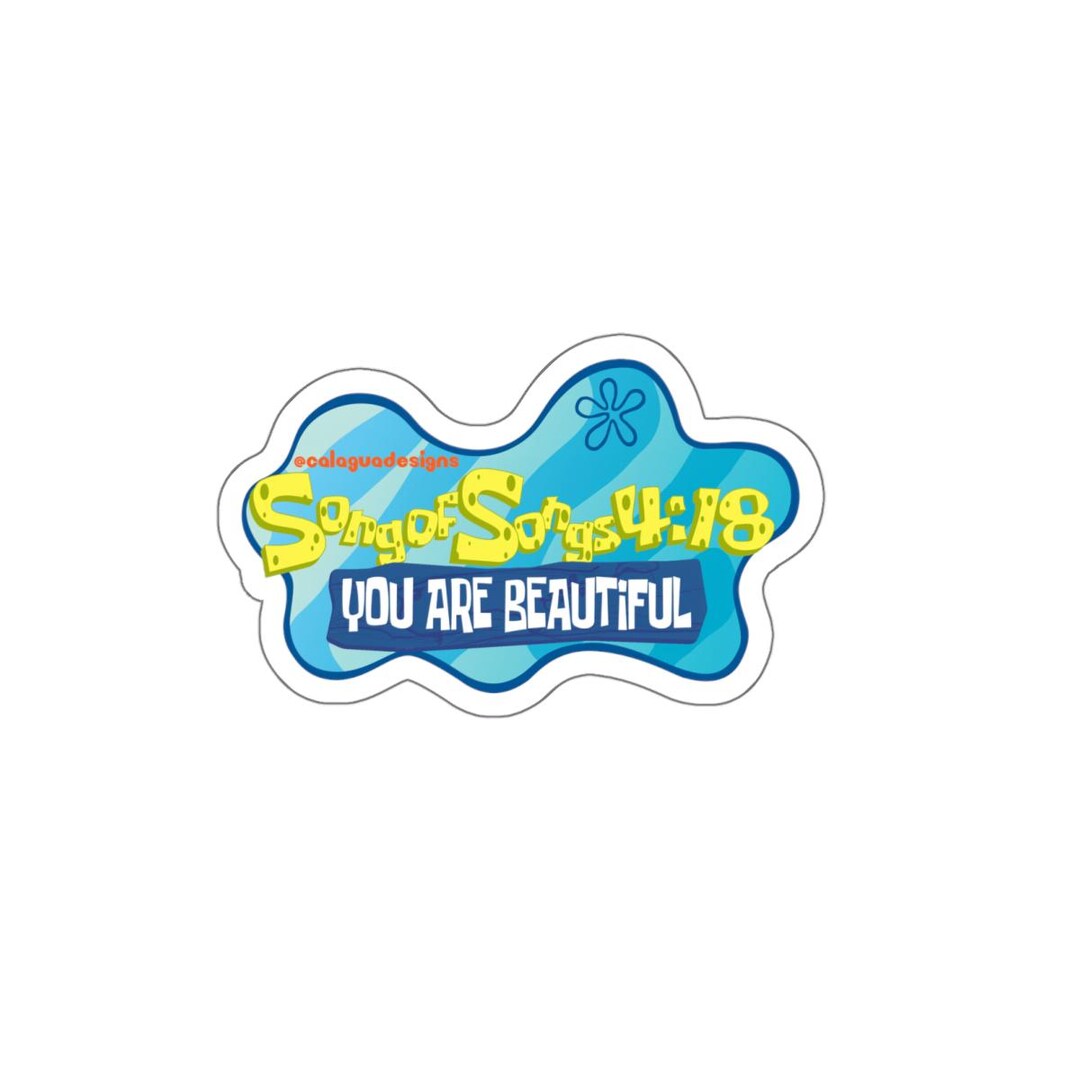 Sticker, Bible Inspired Nickelodeon Logo spongebob Squarepants ...