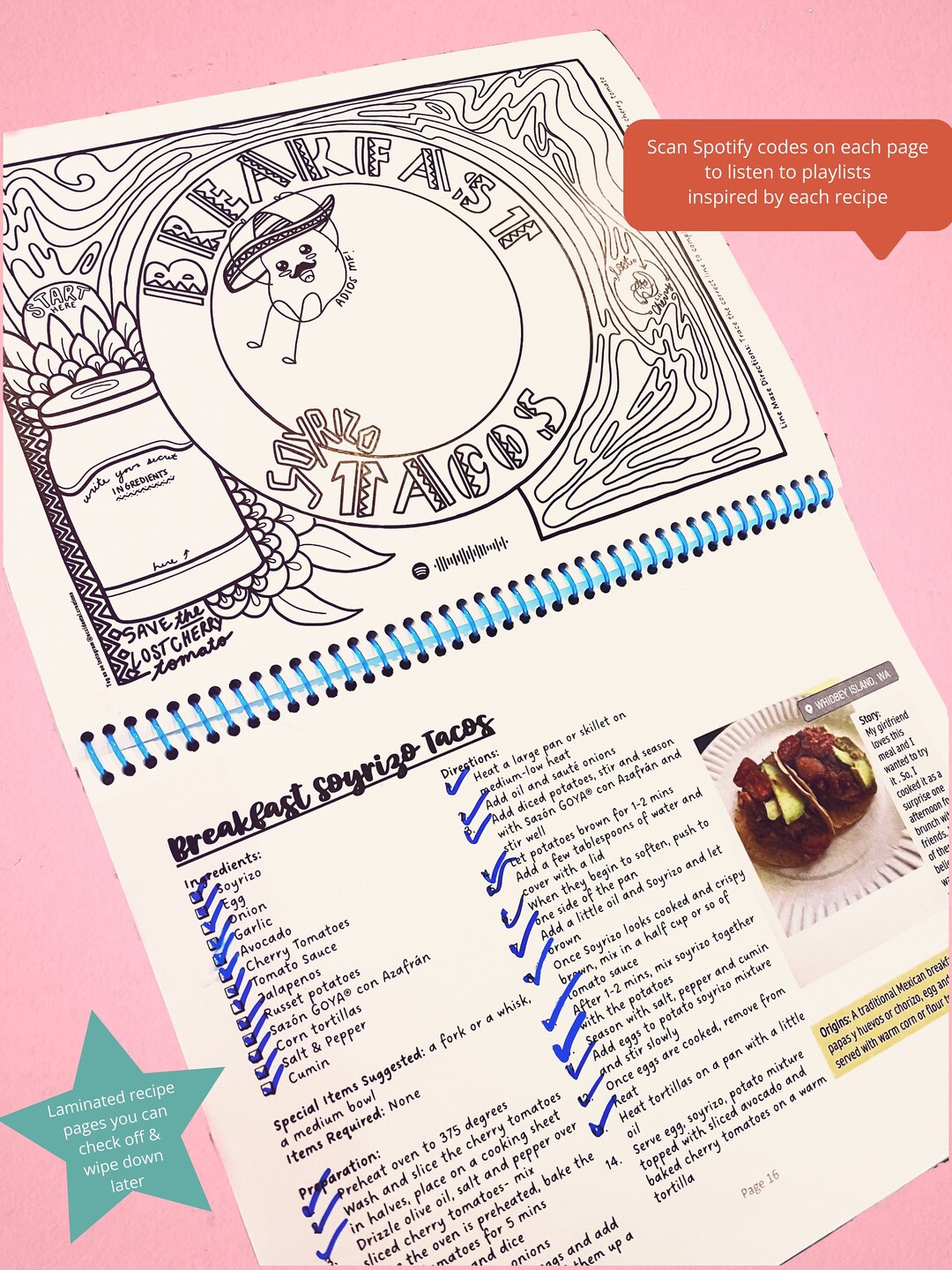 The Interactive Coloring Cookbook - Etsy