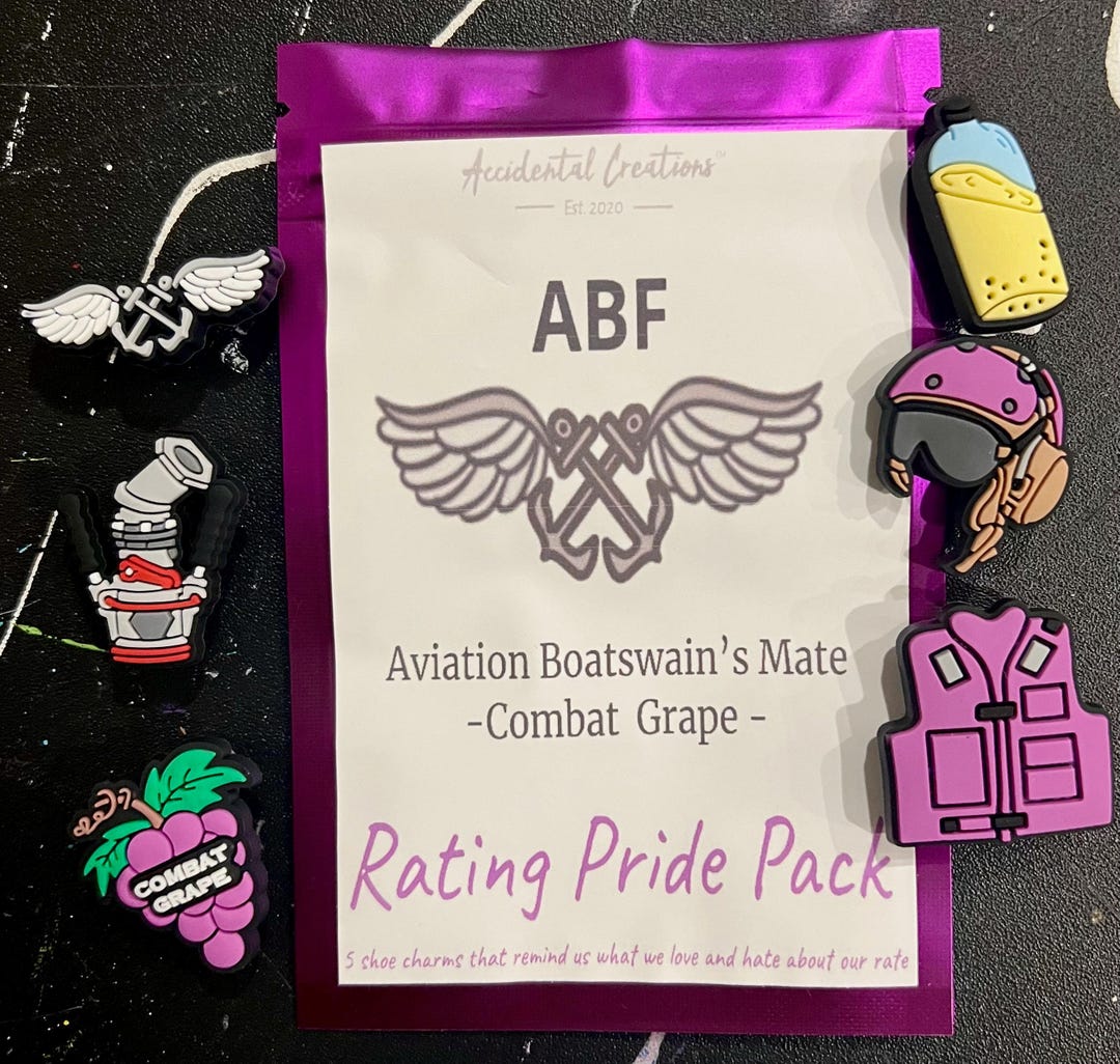 Navy (ABF) Aviation Boatswain’s Mate Pride Shoe Charm Packs - Etsy
