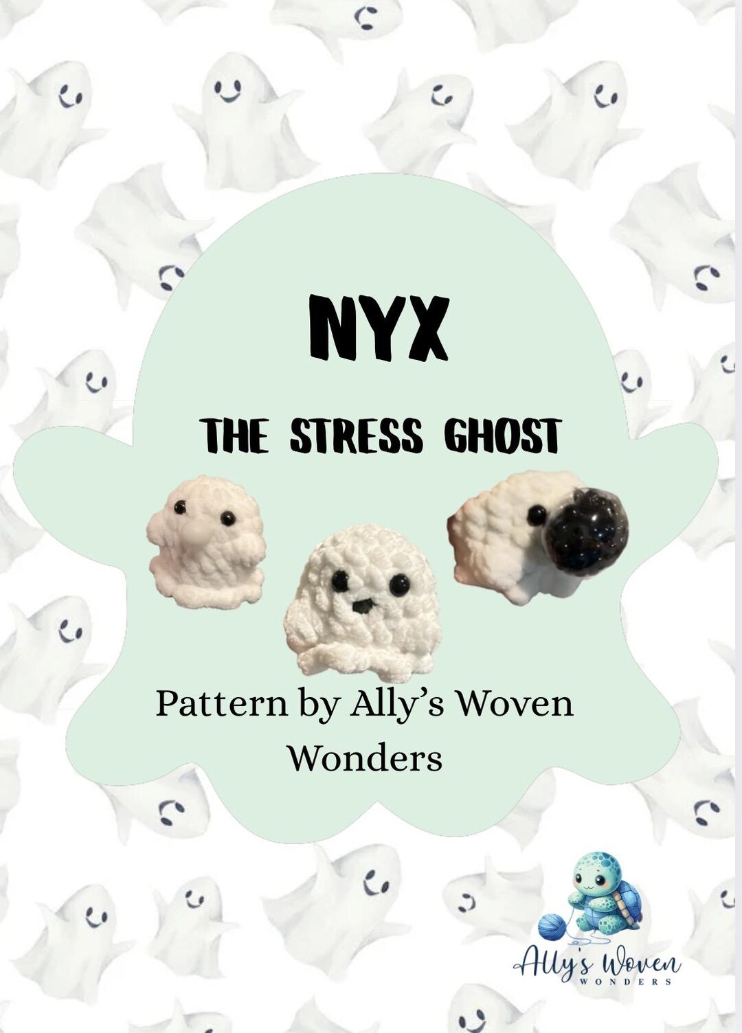 NYX the No Sew Stress Ghost 4 in 1 Pattern With Stress Ball, Basic ...
