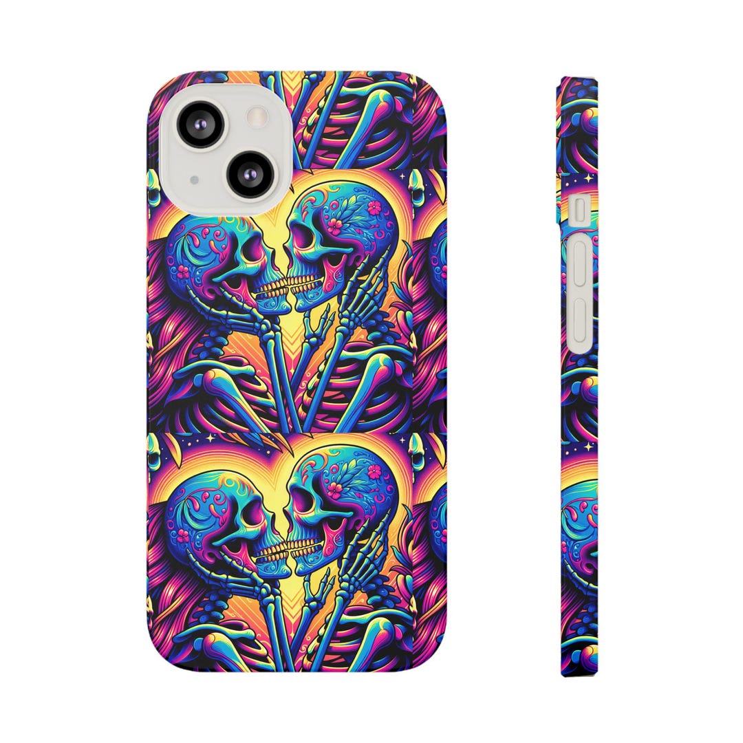 Colorful Skull Cases - Vibrant Skeleton Phone Cover, Gothic Gift ...