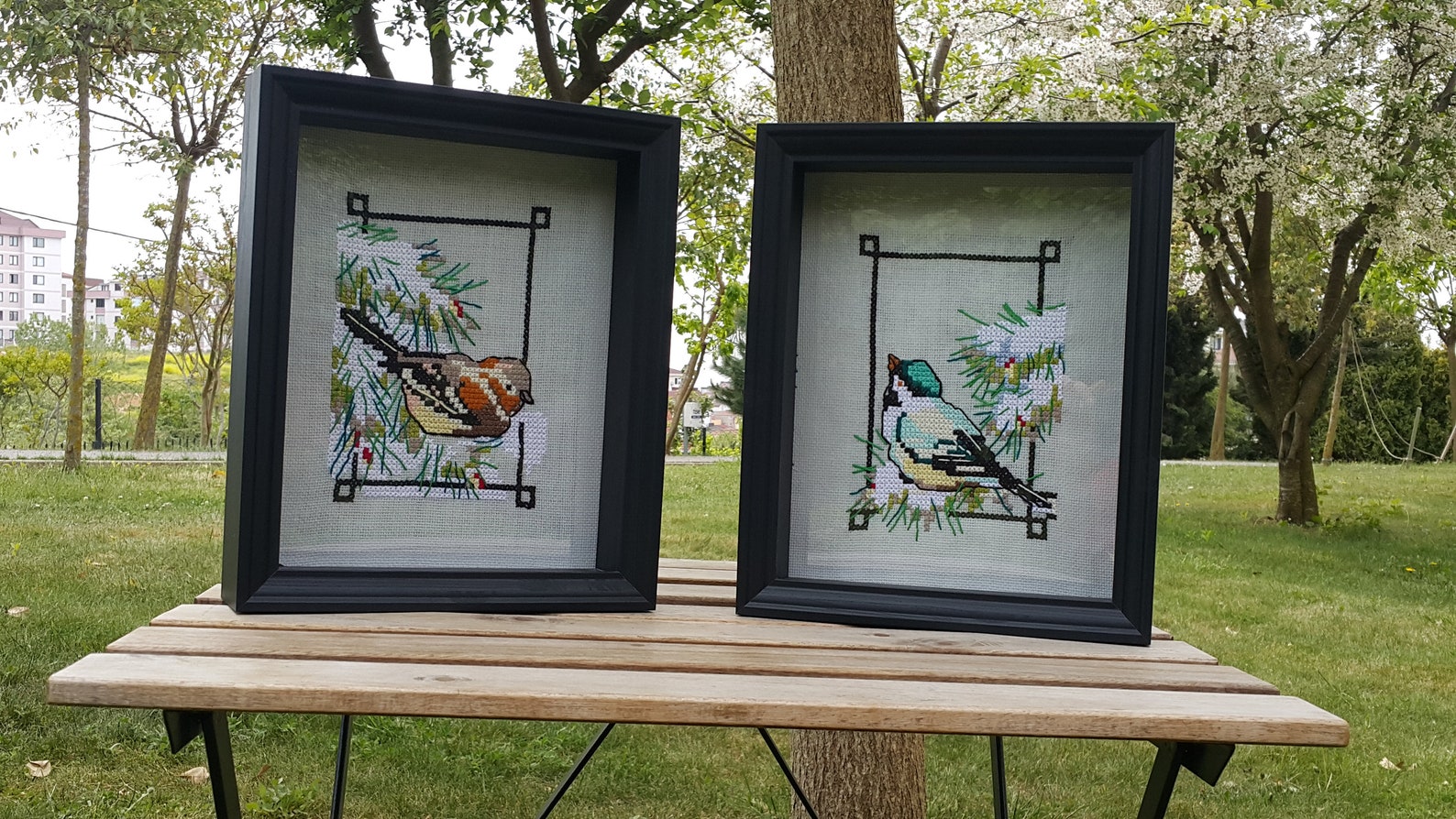 Cross Stitch-Completed Cross Stitch-Finished Cross | Etsy