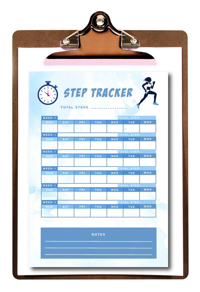 Digital Step Tracker Printable Walker Tracker PDF - Etsy
