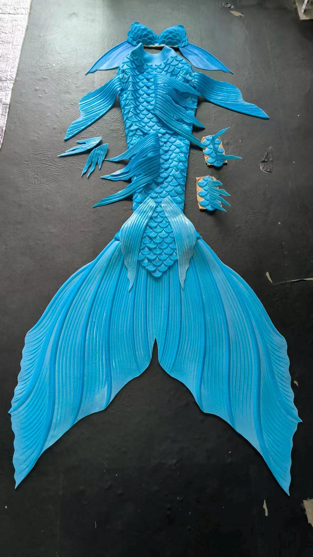Ultralight Silicone Mermaid Tail 13, M/L Sample - Open Fluke - Etsy