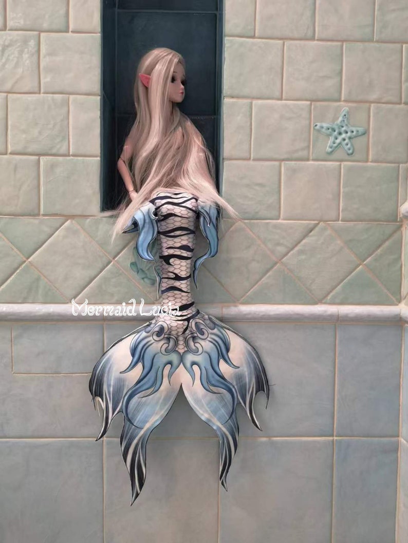 Tiger Stripes Mermaid Merman Tail - Etsy