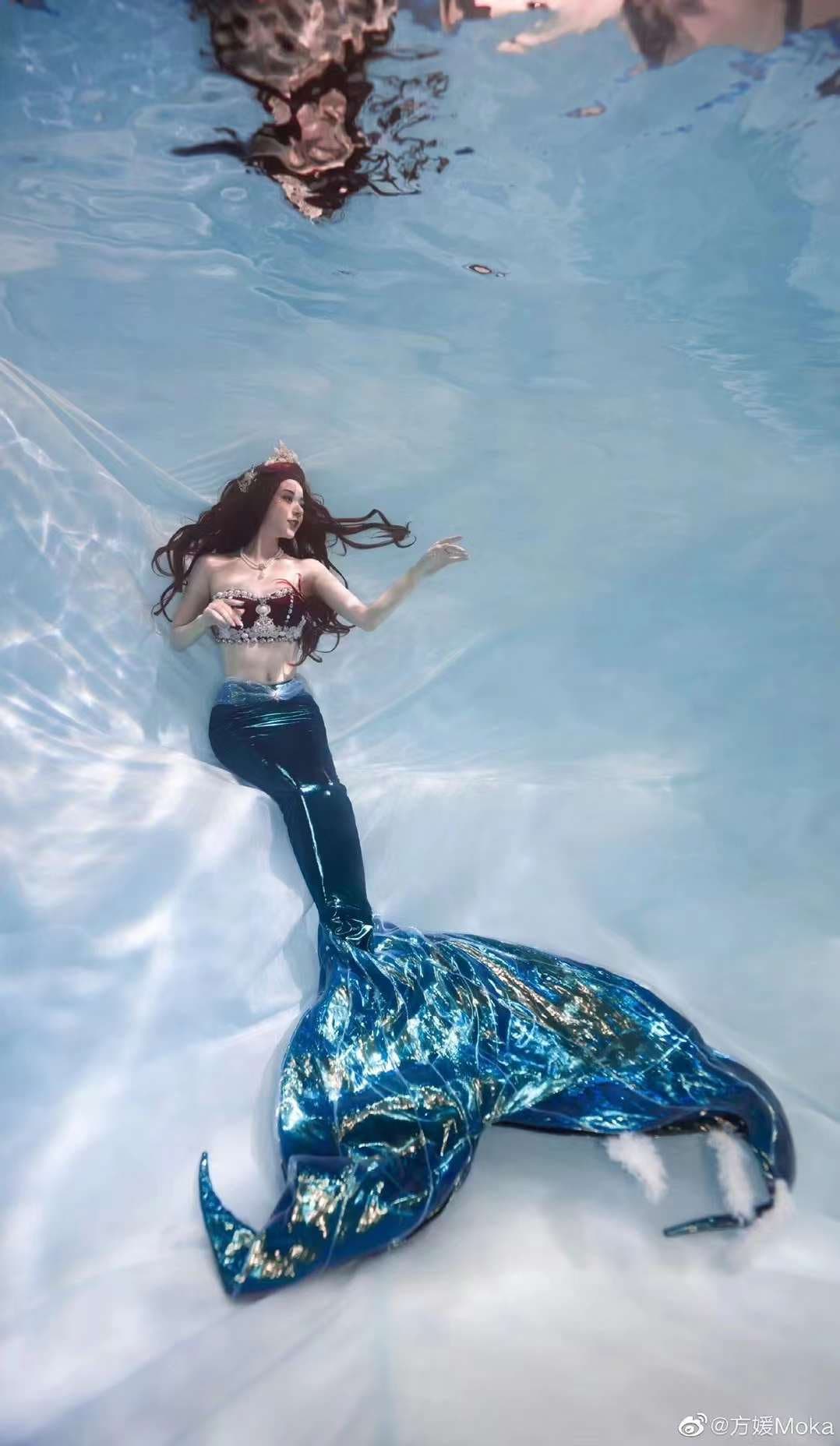 Mermaid Little Mermaid Tail 1 Reflective Fabric Teal Color - Etsy