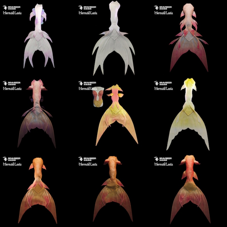 Custom Mermaid Tail Affordable Ultralight Silicone Tails - Etsy