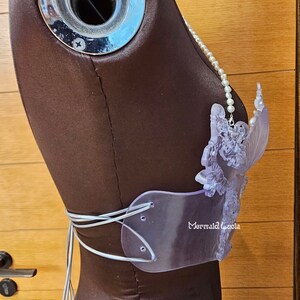 Transparent Shell Girl Resin Mermaid Corset Bra Top Cosplay Costume ...