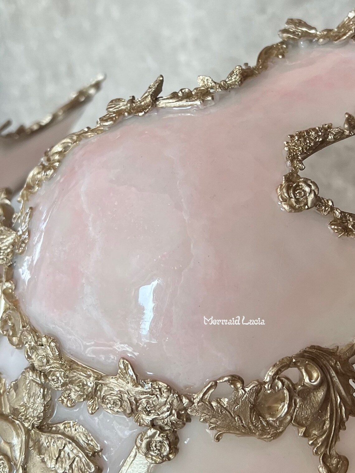 Pink Marble Color Resin Mermaid Corset Bra Top Cosplay Costume - Etsy UK