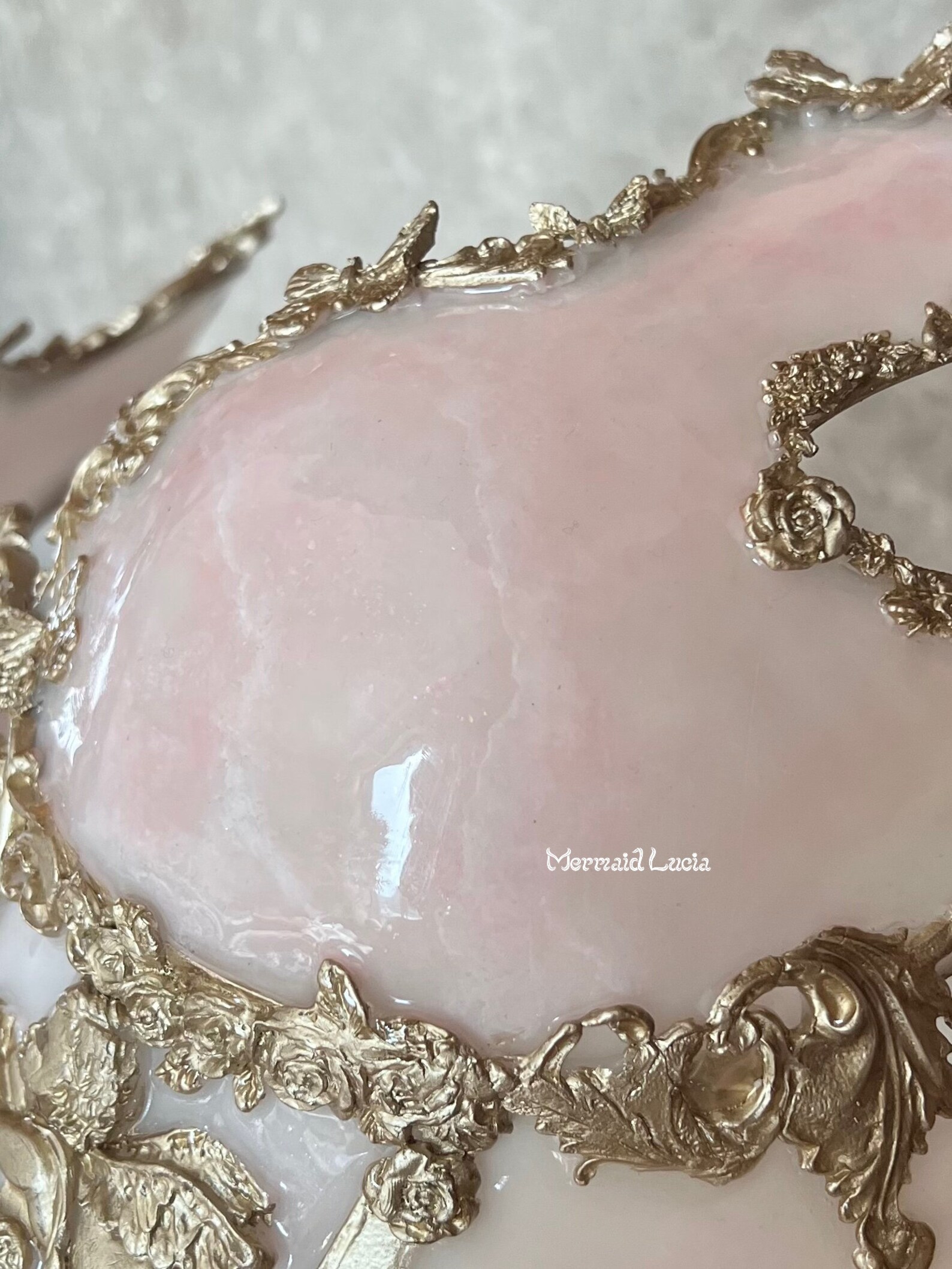 Pink Marble Color Resin Mermaid Corset Bra Top Cosplay Costume - Etsy