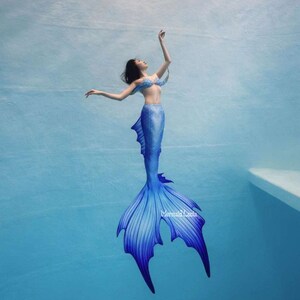 Colorful Long Tail Carp Fish Silicone Mermaid Merman Tail Monofin for ...