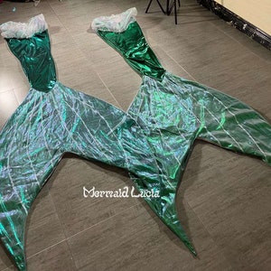 Mermaid Little Mermaid Tail 1 Reflective Fabric Teal Color - Etsy