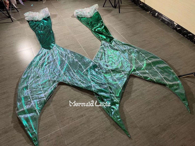 Mermaid Little Mermaid Tail 1 Reflective Fabric Teal Color - Etsy