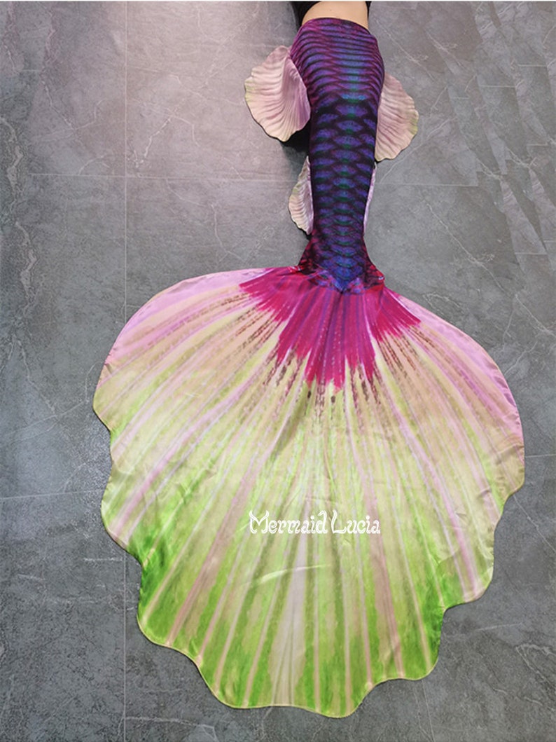 HANDMADE Big Koi Fluke Synthetic Silk Reflective Fabric Mermaid Tail - Etsy