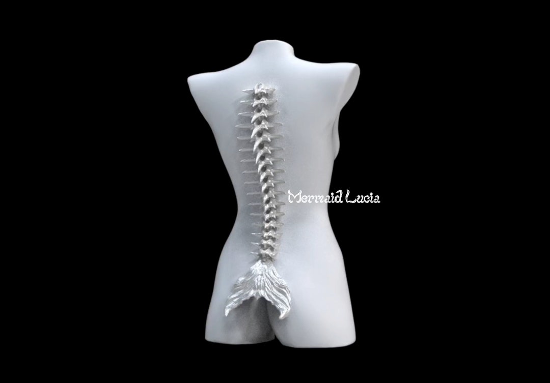 3D Printed Mermaid Spine, Luminous Silicone Cosplay Costume - Etsy