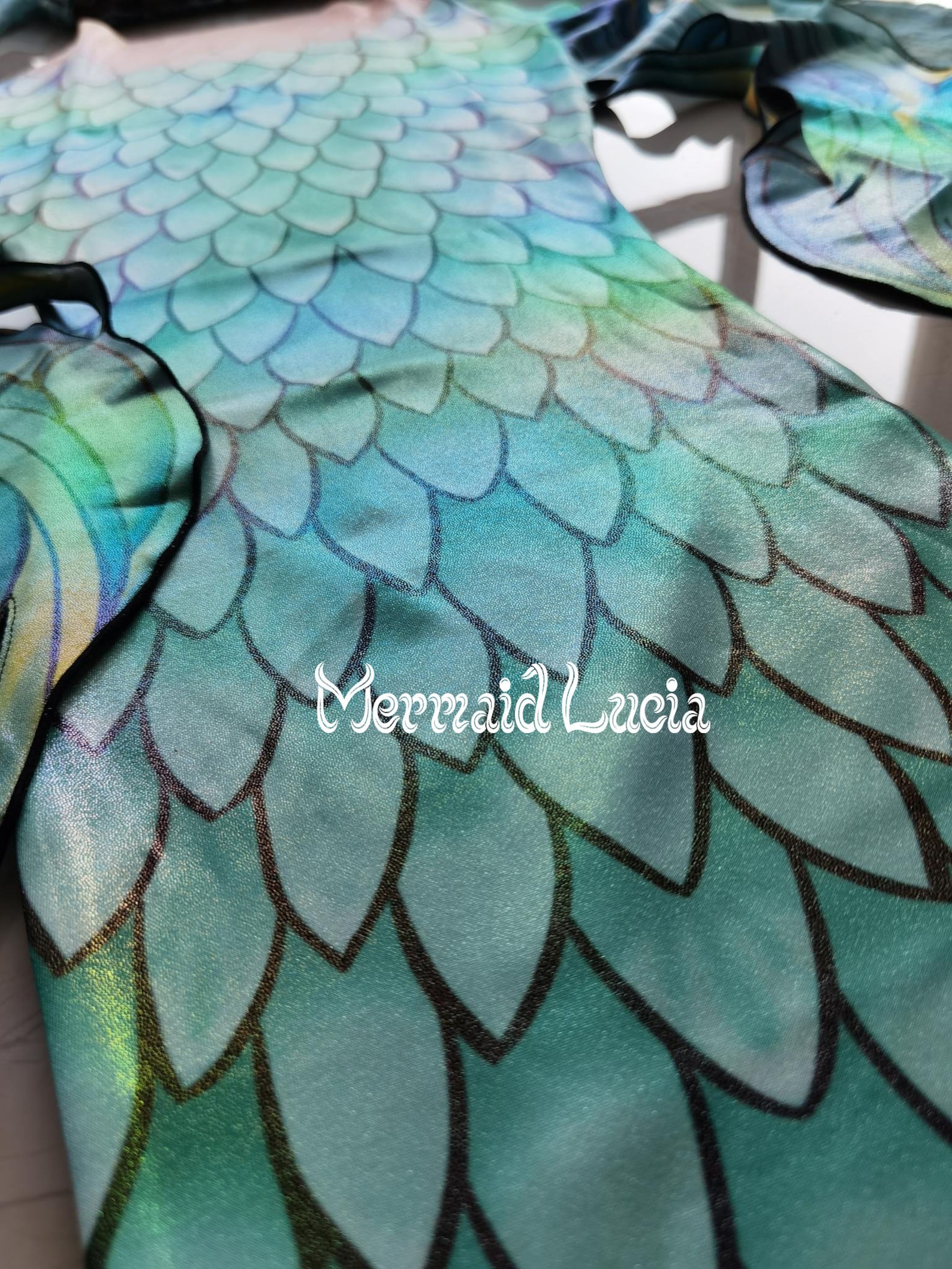 Turquoise Water Peacock Mermaid Merman Tail - Etsy
