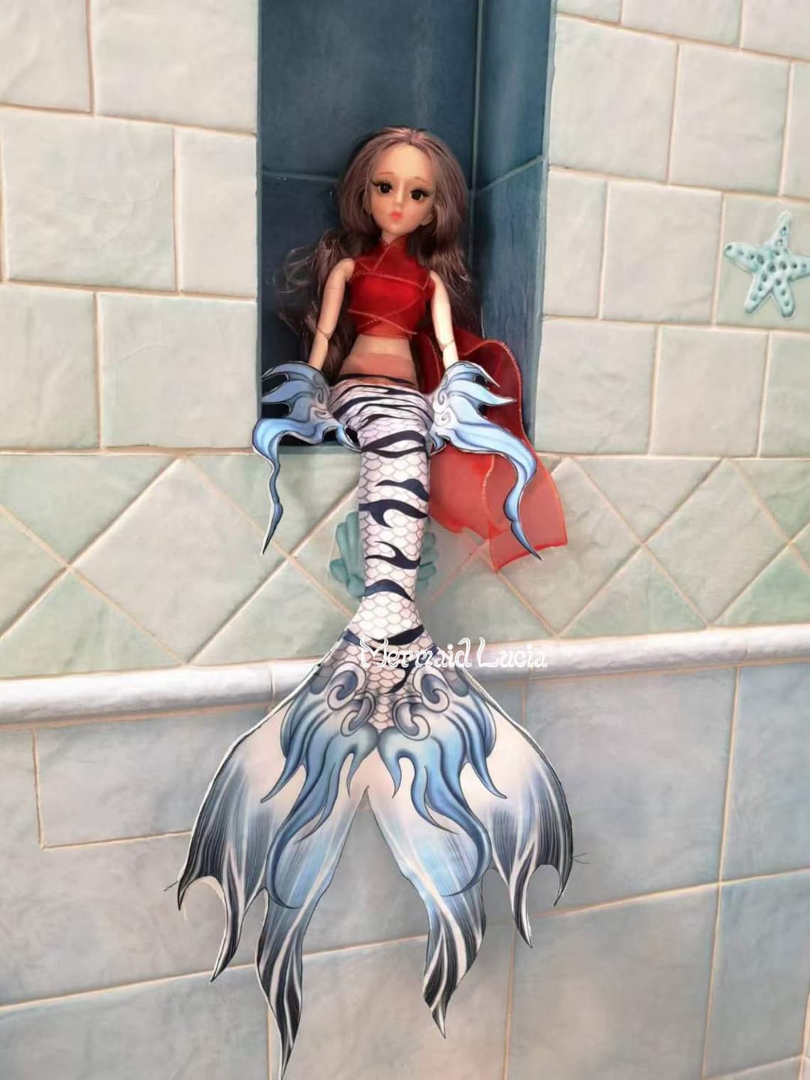 Tiger Stripes Mermaid Merman Tail - Etsy
